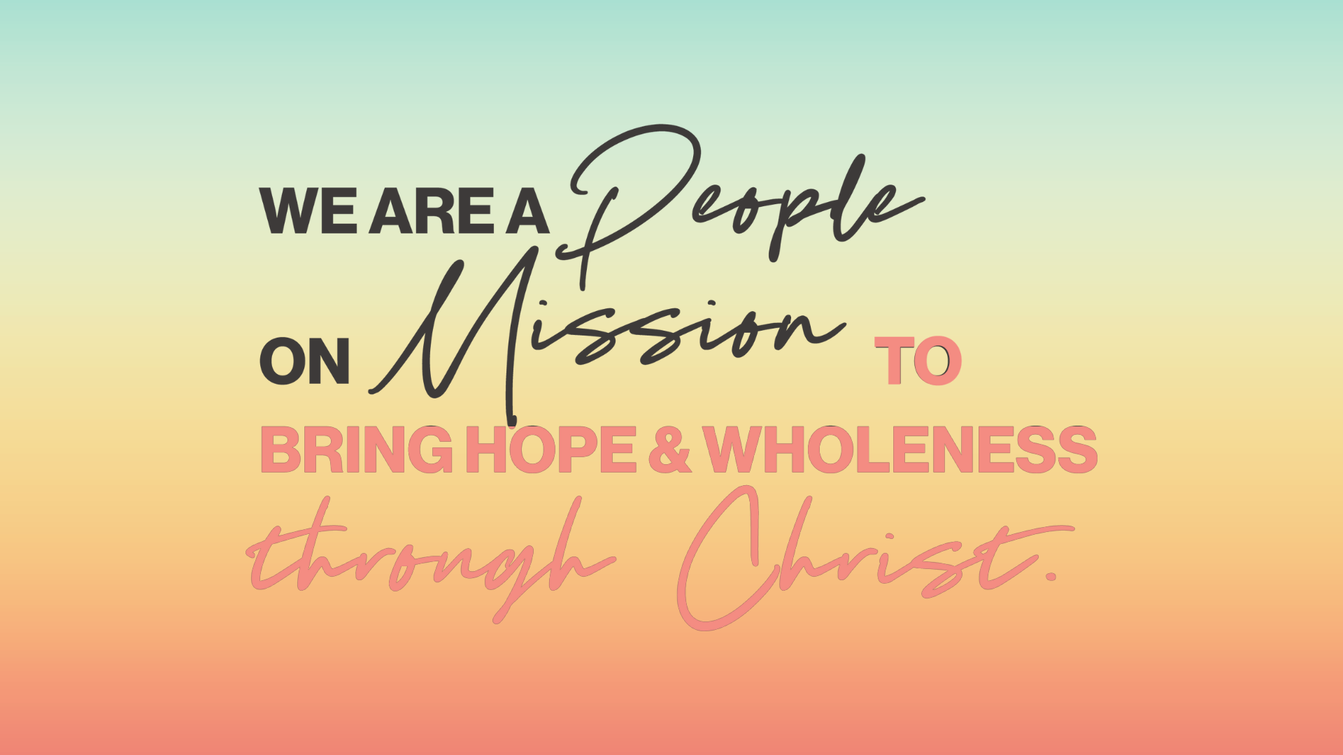 "To Bring Hope and Wholeness Through Christ" - Christ Church Nashville
